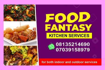 Food fantasy Menu & Delivery in Gbagada - Order Online | Chowdeck